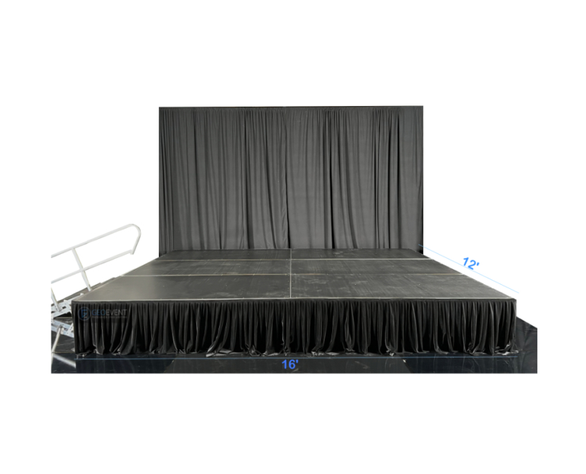 Small Stage 16' X 12' - With Backdrop - GeoEvent - Production AV ...