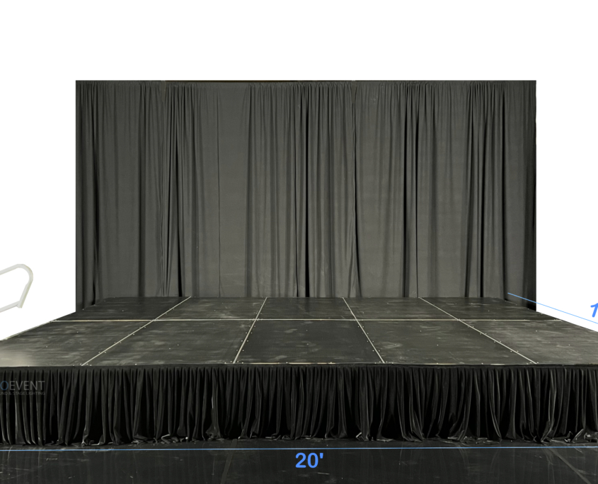 Large Stage 24' X 16' - With Backdrop - GeoEvent - Production AV ...