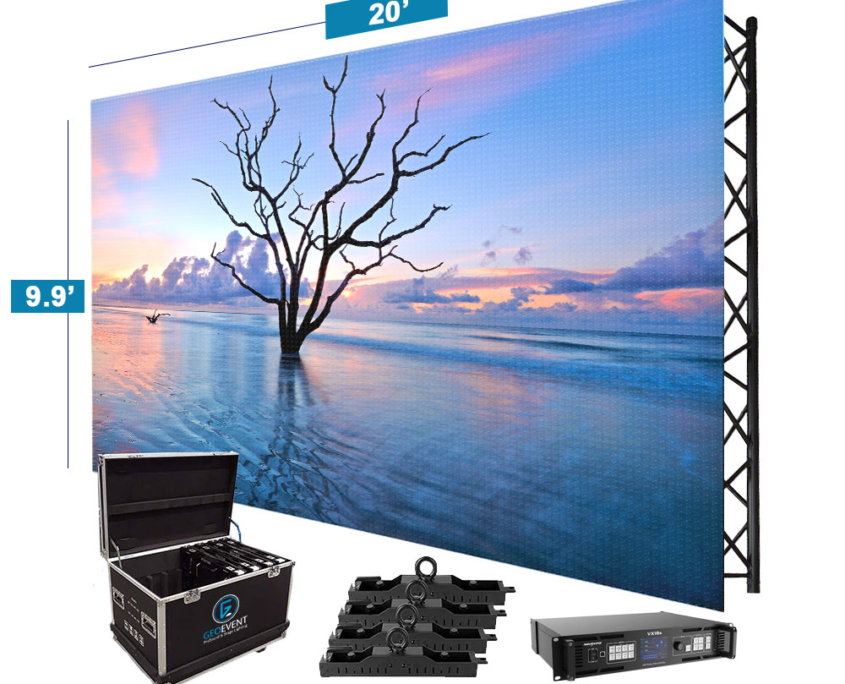 20x10 LED Video Wall Rental | 3.9mm Indoor Display For Events - GeoEvent